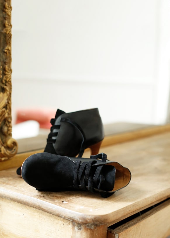 High Rachel Boots. - Black - Goat Leather - Sézane