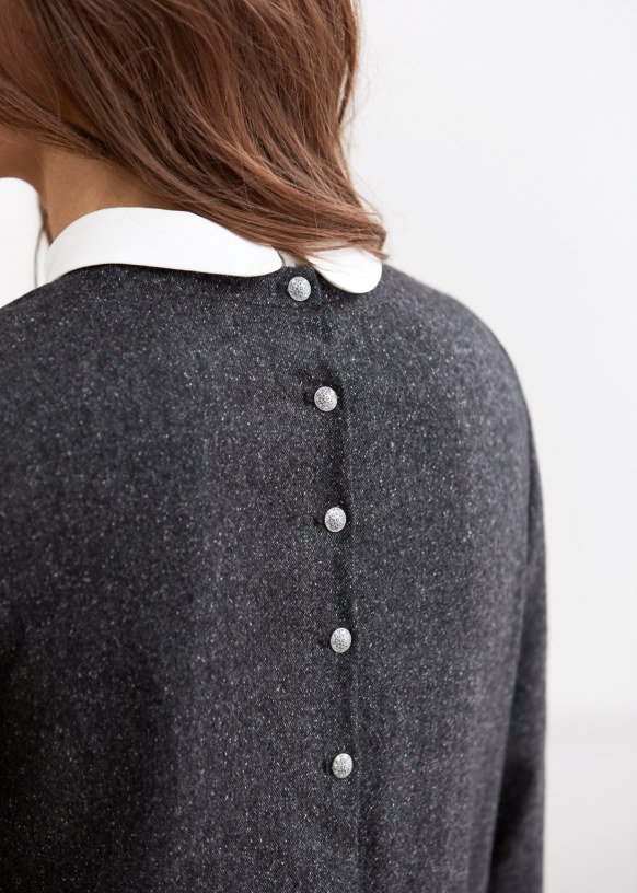 Indie Dress. - Dark Gray Melange - Polyester - Sézane