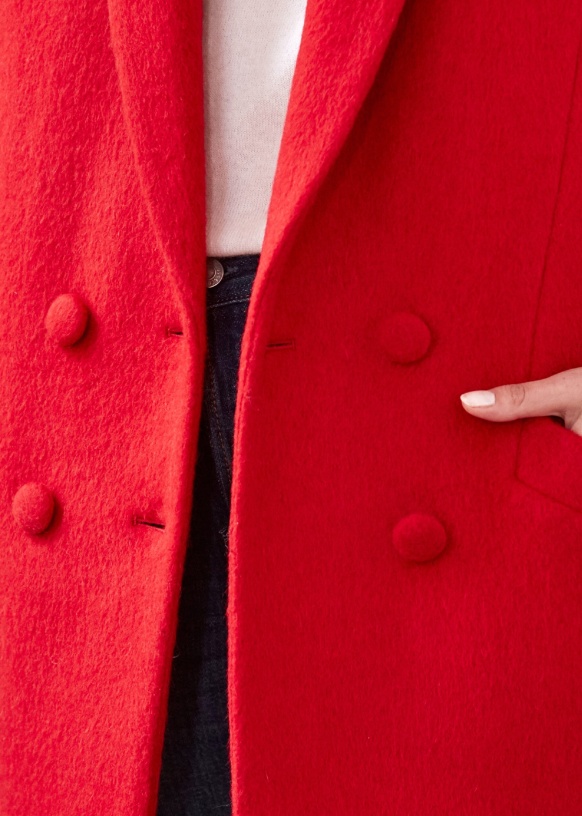 Mantel Jagg - Rood - Onbekend - Sézane