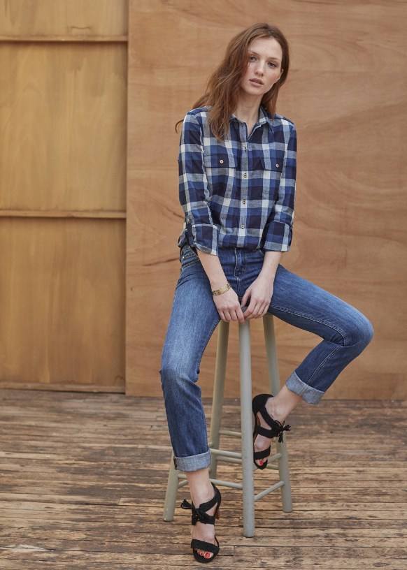 Camicia June - Scacchi blu bianco - Sézane