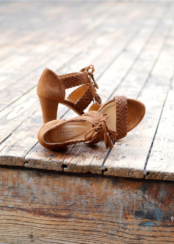 High Andrea sandals - Hazelnut - Goat Leather - Sézane