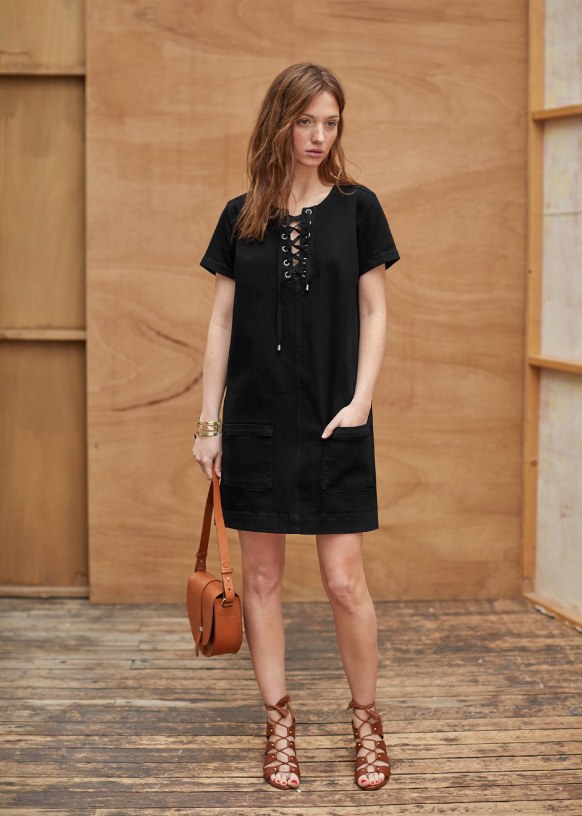 Giulia Dress - Black - Cotton - Sézane