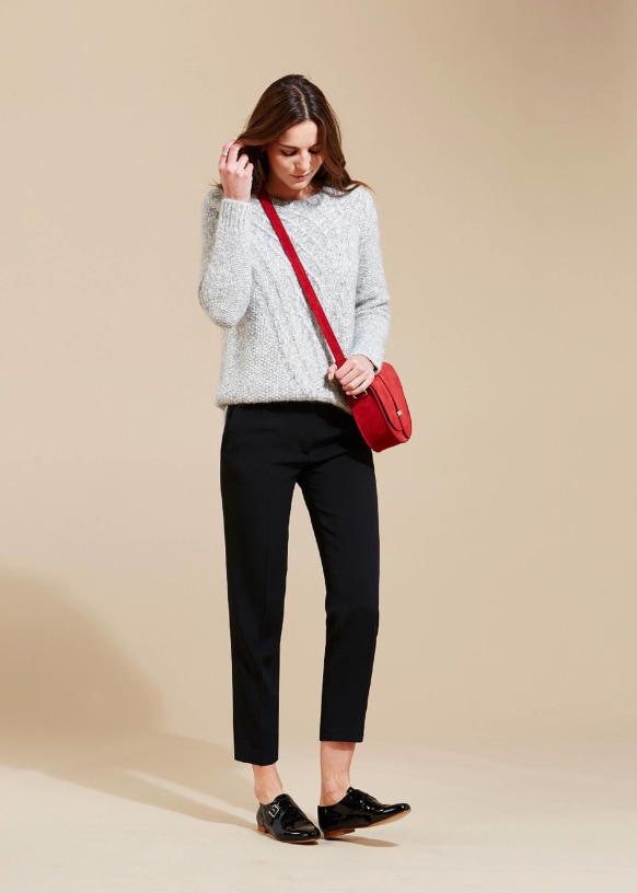 Pull Silvi - Gris Chiné - Coton - Sézane