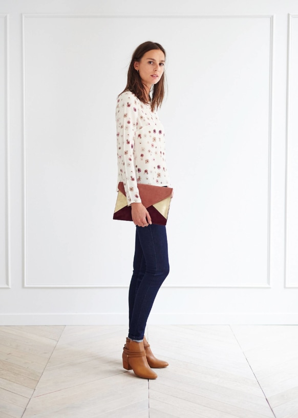 Gabrielle Boots. - Burgundy - Bovine leather - Sézane