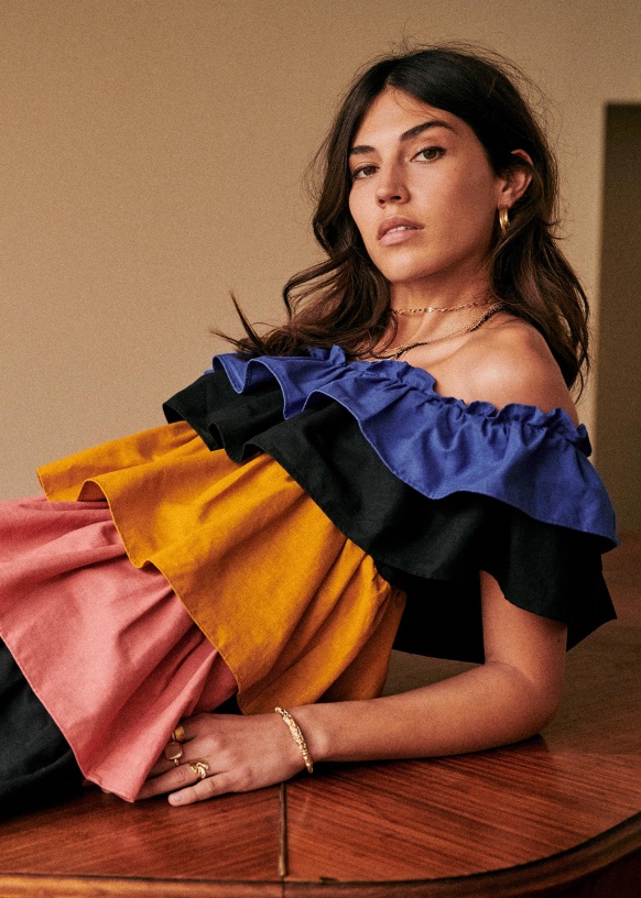 Amazonie Dress - Mix Colors - Linen - Sézane