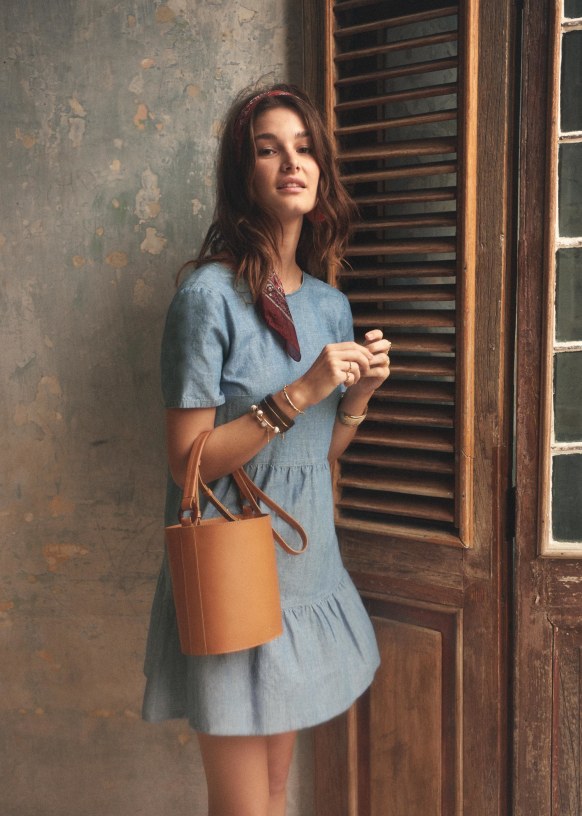 Garance Dress - White - Cotton - Sézane