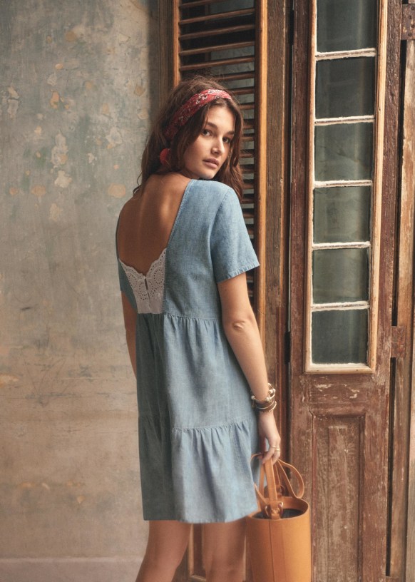 Garance Dress - White - Cotton - Sézane