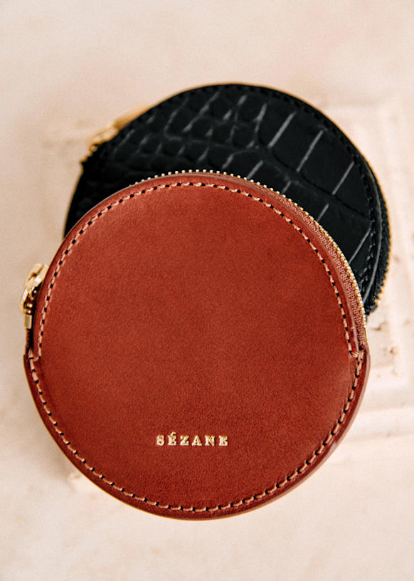 Monedero Nicolas - Buganvilia lisa - Piel ovina lisa - Sézane