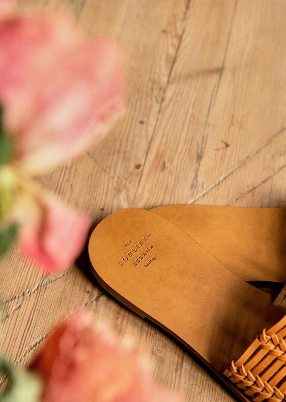 Mules LOW TESSA - Ecru - Bovine leather - Sézane