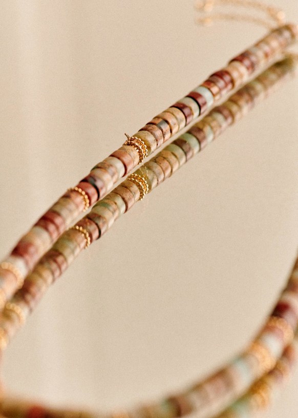 Josh Necklace - Blue/Multicoloured - Beads - Sézane