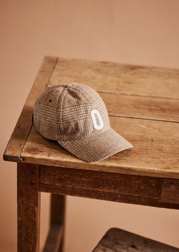 Oswald Cap - Prince de Galles Beige - Polyester - Sézane