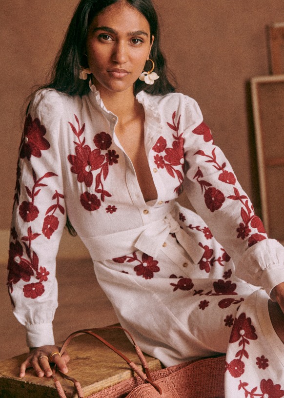 Flora Hoops - Ecru - Resin - Sézane