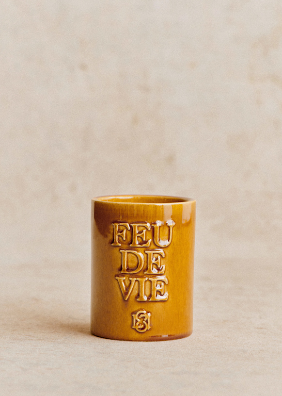 Feu de vie Candle - Amber - Raspberry - Ceramic - Sézane