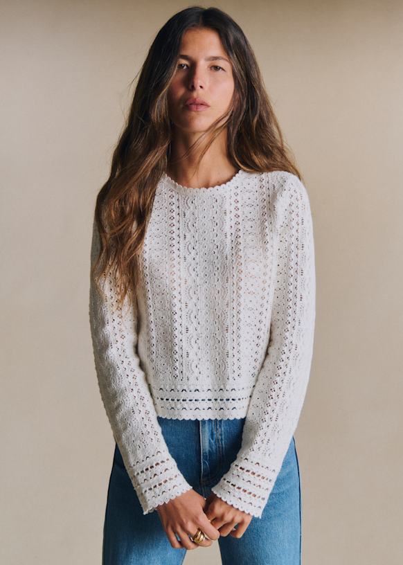 Noémie Sweater - Bronze - Organic cotton - organic textile - Sézane