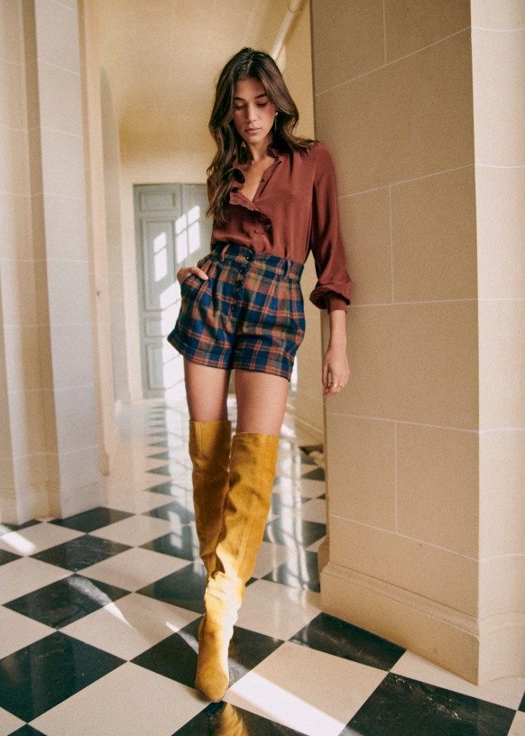 Bluse Chlo - Braun - Seide - Sézane