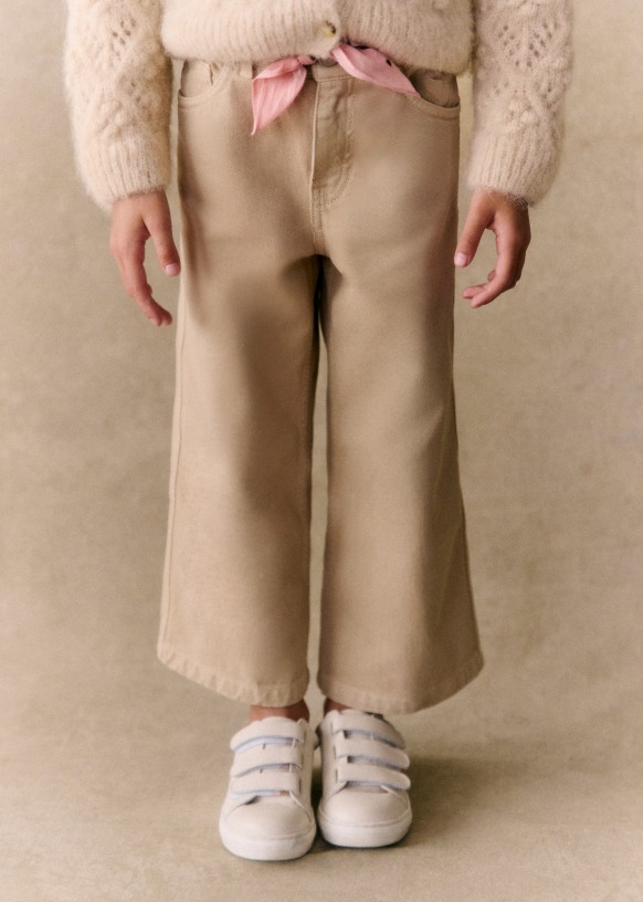 Le Crop - Washed Blue Denim - Organic cotton - organic textile - Sézane