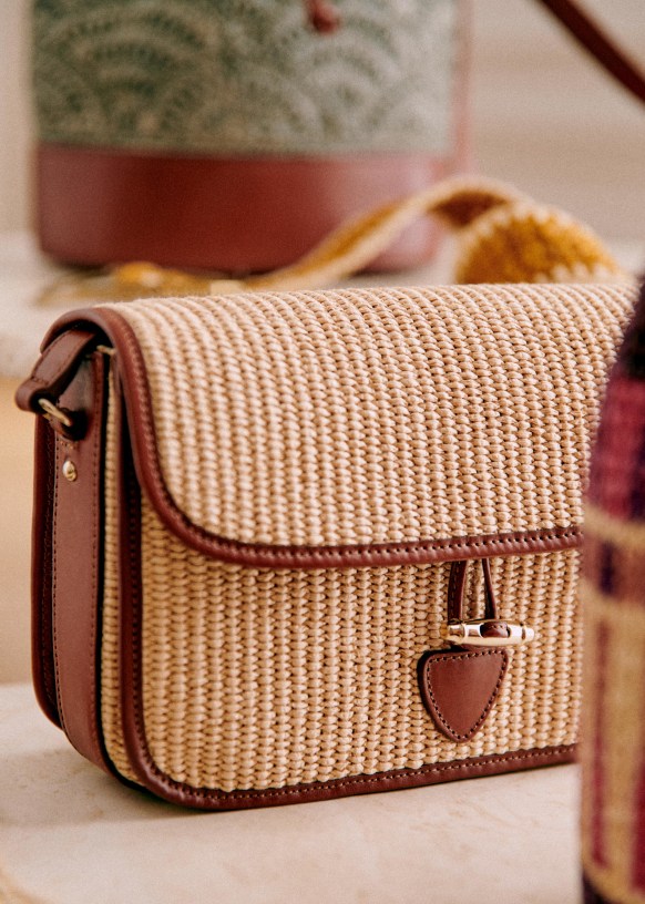 Sac Milo - Laine cuir naturel héritage - Cuir - Sézane