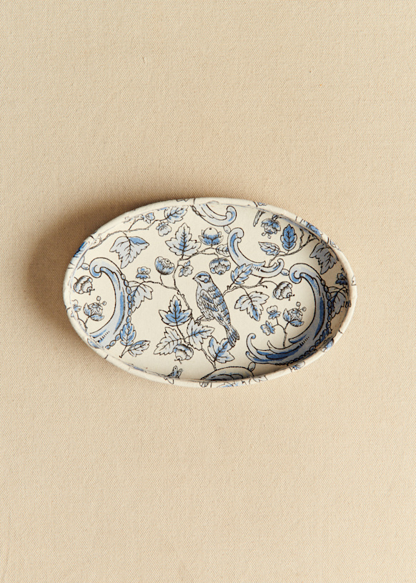 Small Trinket dish - Sézane x Antoinette Poisson - Blue Birds Print ...