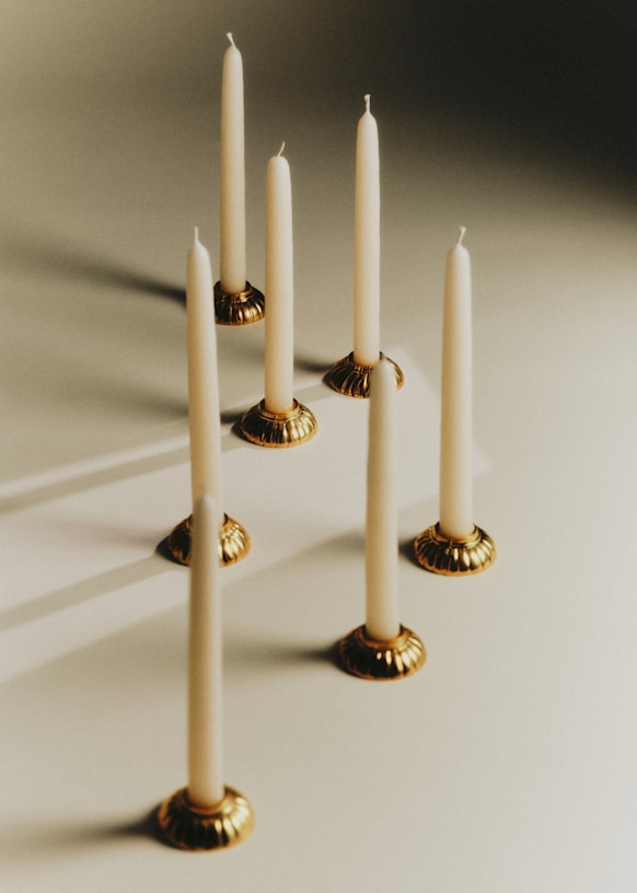 Canellato Candle Holder Set - Brass - Brass - Sézane
