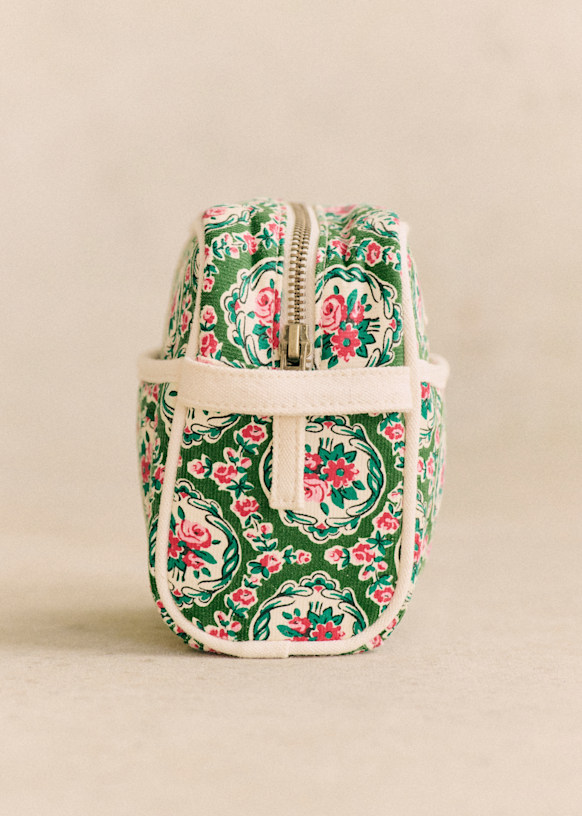Beauty pouch - Floral Medalion - Recycled cotton - Sézane