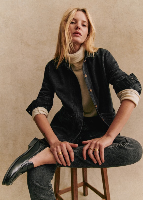 Will Jacket - Black - Recycled polyester - Sézane