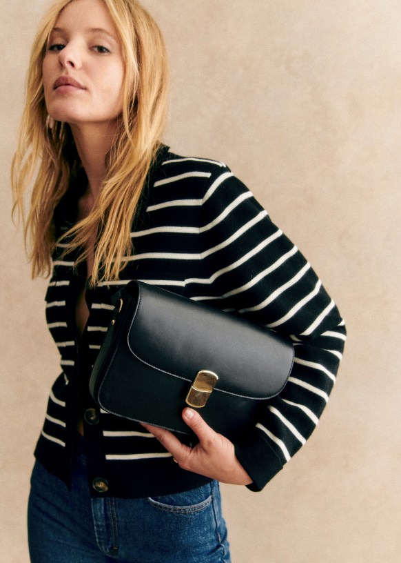 Milo Classic Bag - Brown Python Print - Sézane