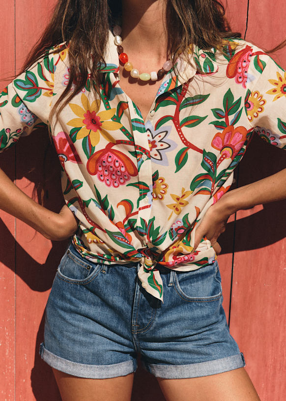 Pierro Shirt - Chandra Print - Organic Cotton - Octobre Éditions