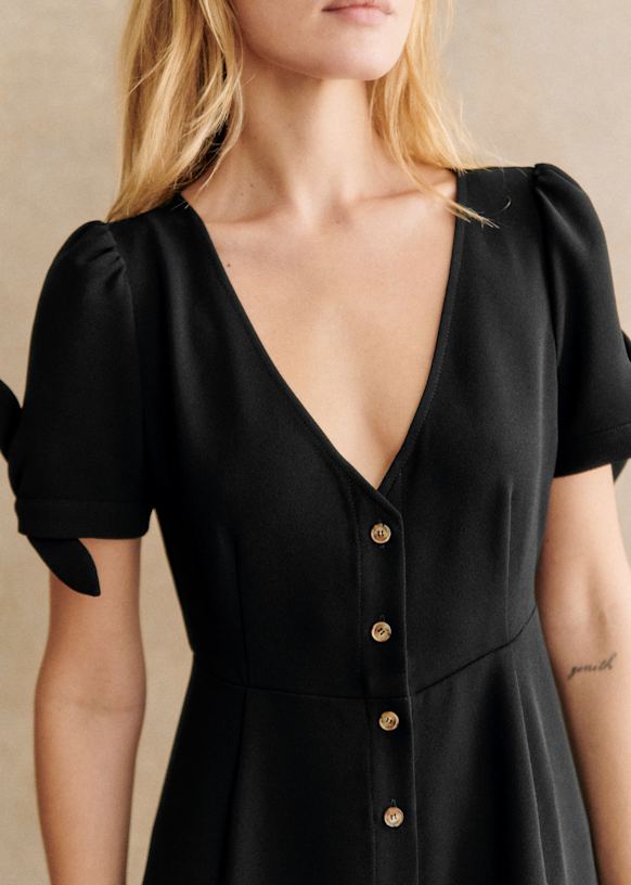 Vic Dress - Black - Recycled polyester - Sézane