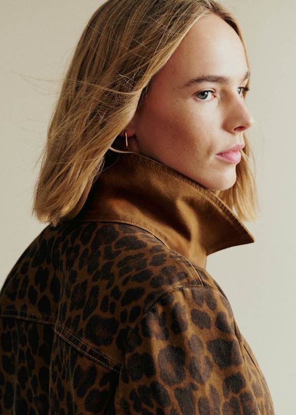 Gab Jacket - Leopard Print - Organic cotton - organic textile - Octobre ...
