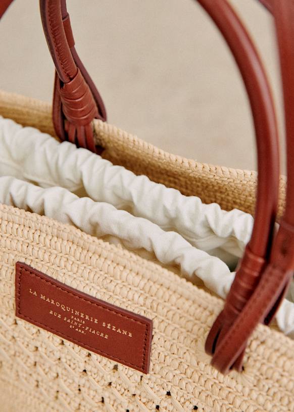 Justine Basket Bag - Natural Raffia - Raffia - Sézane Justine Basket Bag - Natural Raffia - Raffia - Sézane