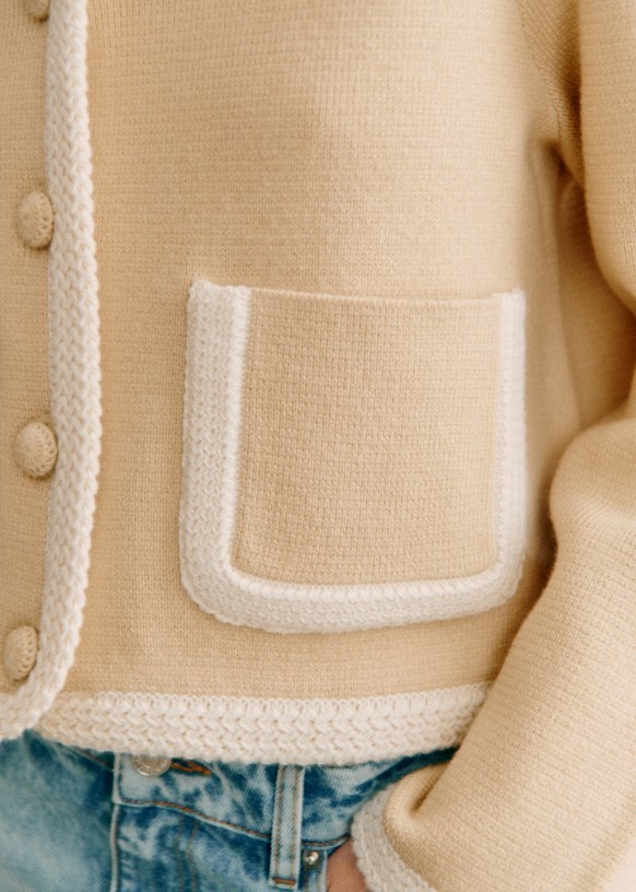 Auguste Jacket - Cream - Organic Cotton - Sézane