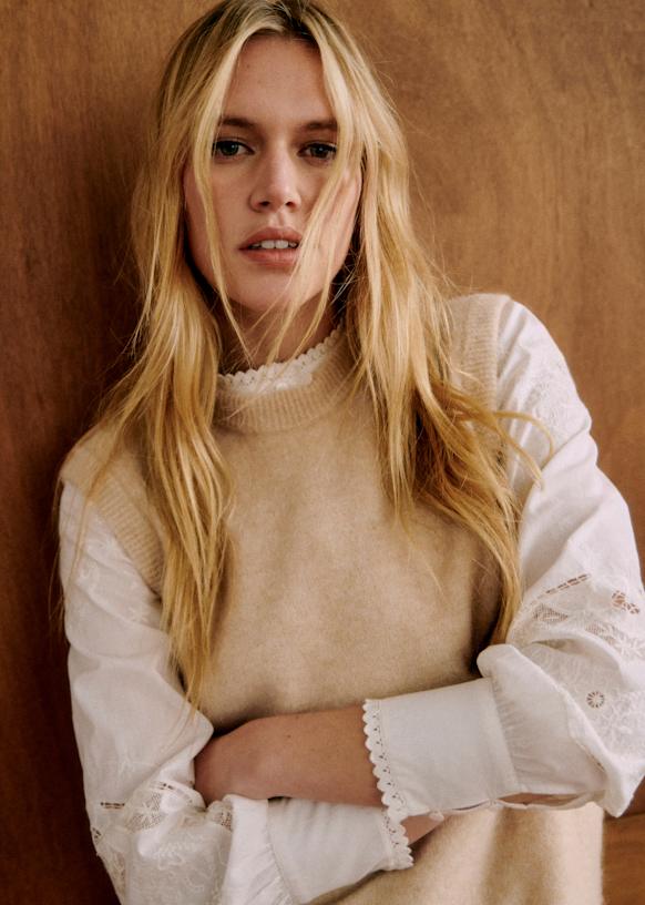 Mariette Dress - Vanilla - Baby Alpaca - Octobre Éditions