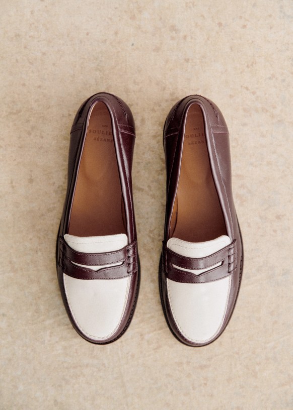 André Loafers - Brown Python Print - Octobre Éditions