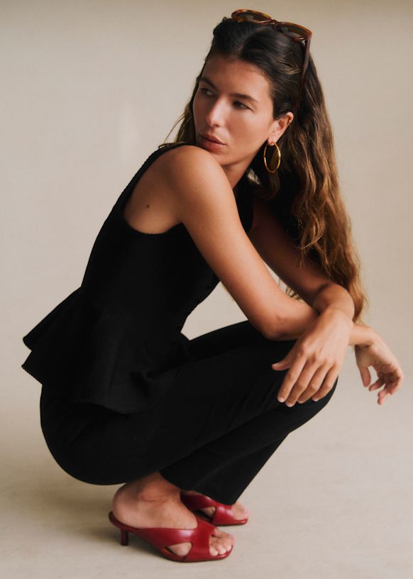 Calista Top - Black - Viscose - Sézane