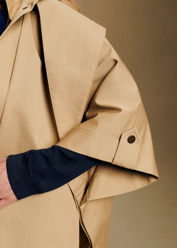 Gabrio Coat - Light Beige - Organic cotton - organic textile - Sézane