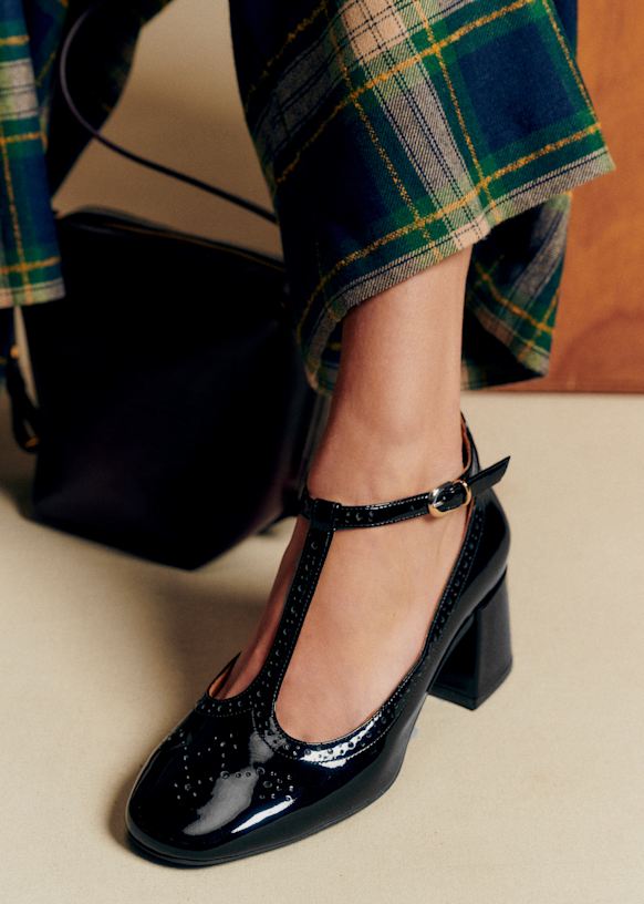 Esther Salome - Patent Purple - Bovine leather - Sézane