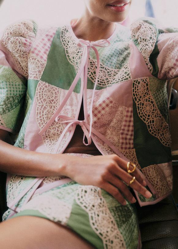 Iera Jacket - Patchwork checks - Organic Cotton - Sézane