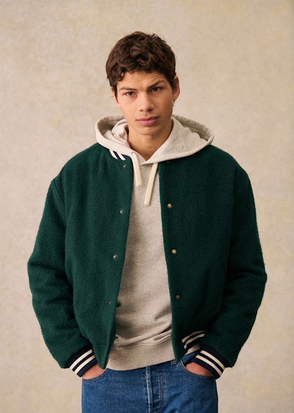 Slate Jacket - Green - Wool - Sézane