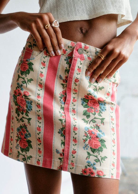 Gonna Marja - Stampato Margaret - Cotone biologico - tessuti biologici ...