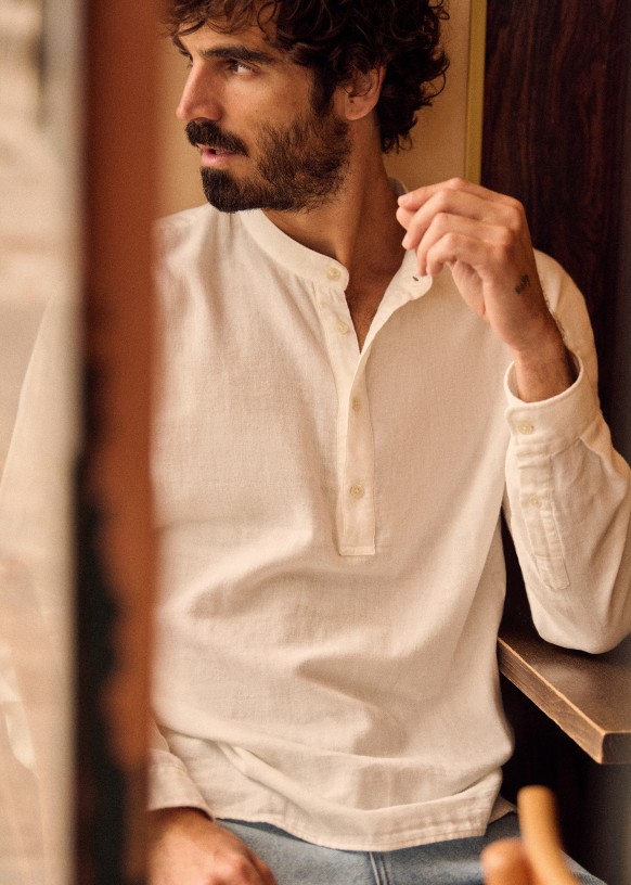 Buster Shirt - White - Cotton - Sézane
