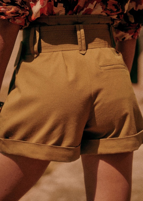 Rome Shorts - Ecru - Cotton - Sézane