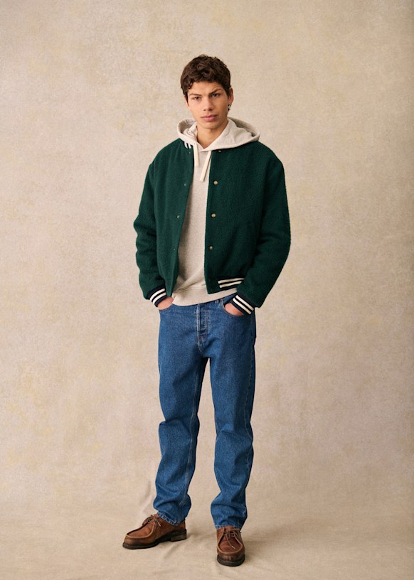 Slate Jacket - Green - Wool - Sézane