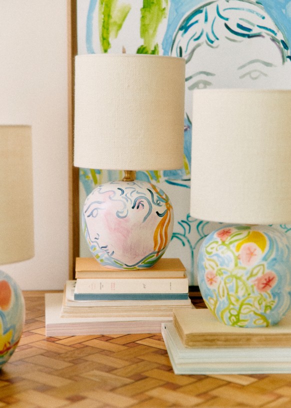 Lampe En Résidence x Jacques Merle - Jardin - Céramique - Sézane