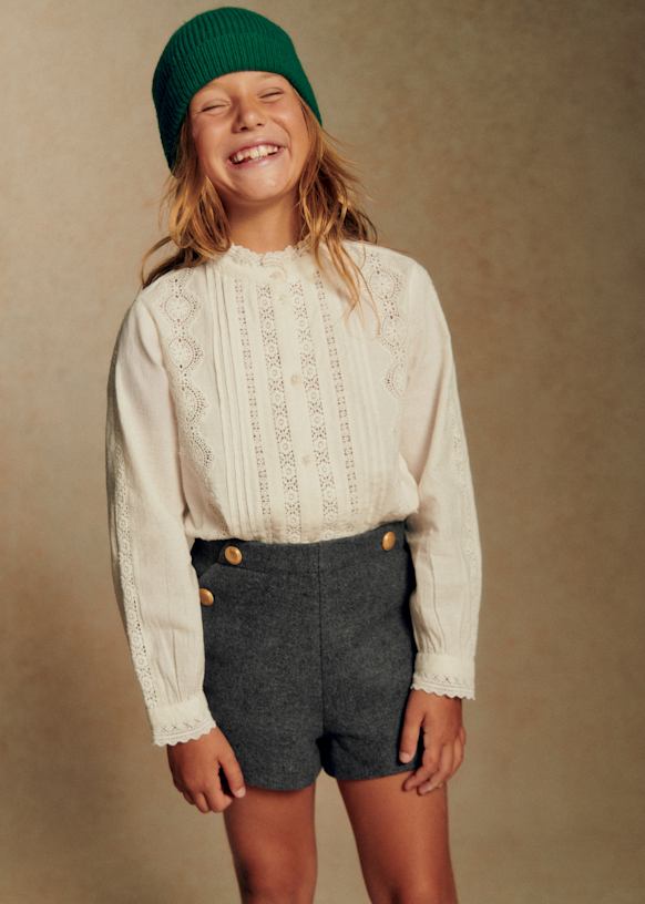 Rym shirt - Ecru - Organic cotton - organic textile - Sézane