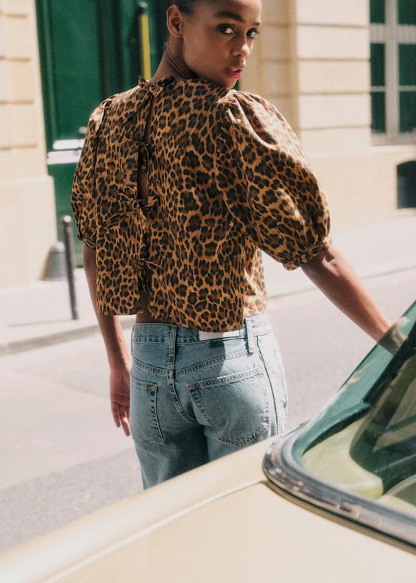 Lorenz Blouse - Leo Nevada print - Organic Cotton - Sézane