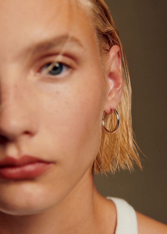 Eva Medium Hoops - Gold - Majority recycled brass - Sézane