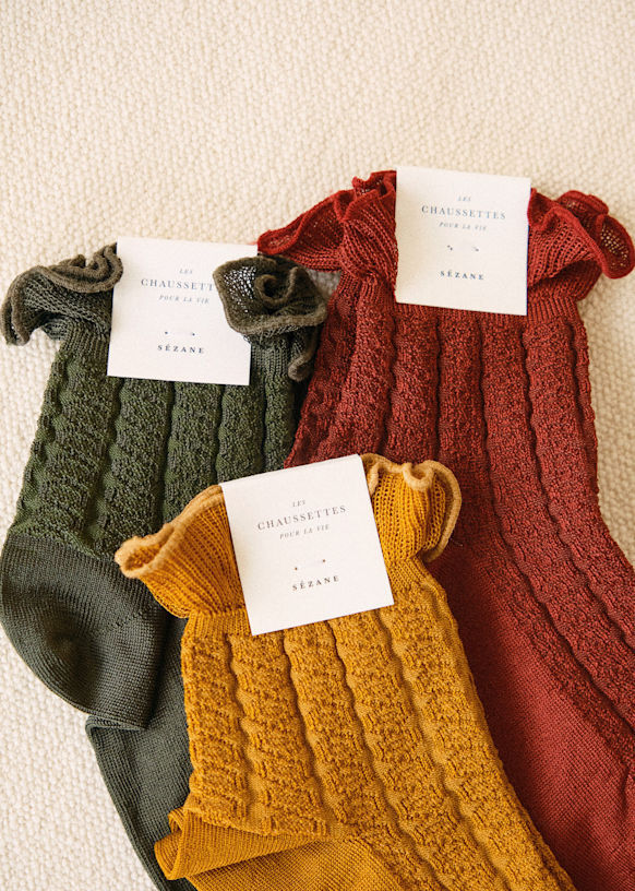 Deva Socks - Burgundy - Sézane