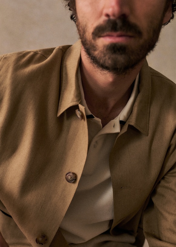 Irwin Jacket - Steel Blue - Linen - Sézane