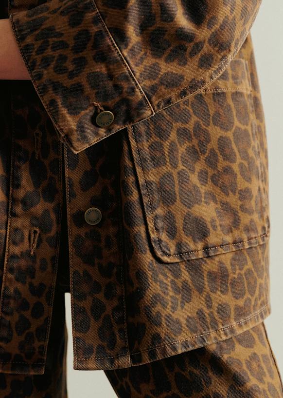 Gab Jacket - Leopard Print - Organic cotton - organic textile - Octobre ...