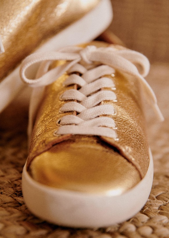 Jack Trainers - Smooth Gold - Pina - Sézane